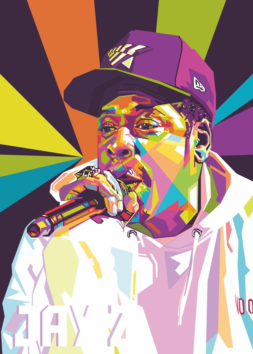 'JAY Z' Poster, picture, metal print, paint by Royyen Roy | Displate