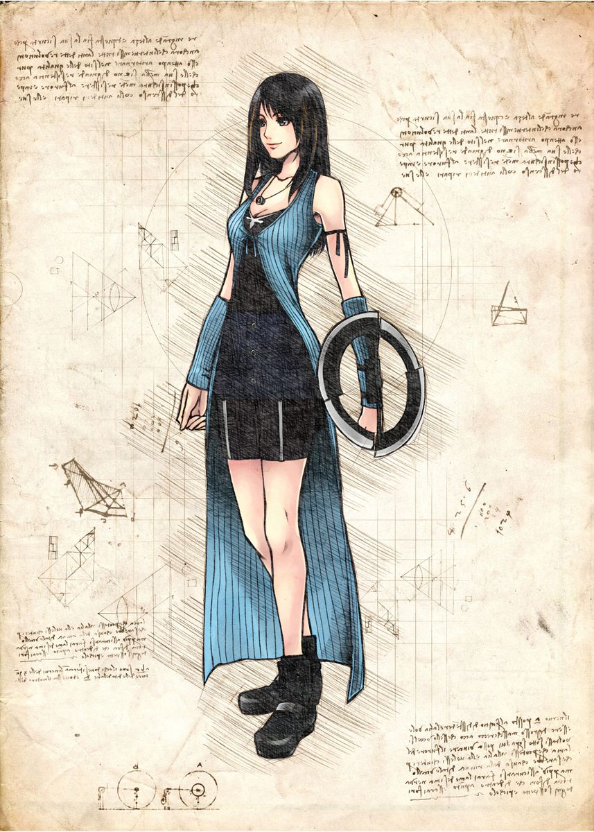 'Riona Heartilly FFVIII' Poster, picture, metal print, paint by Geeky ...