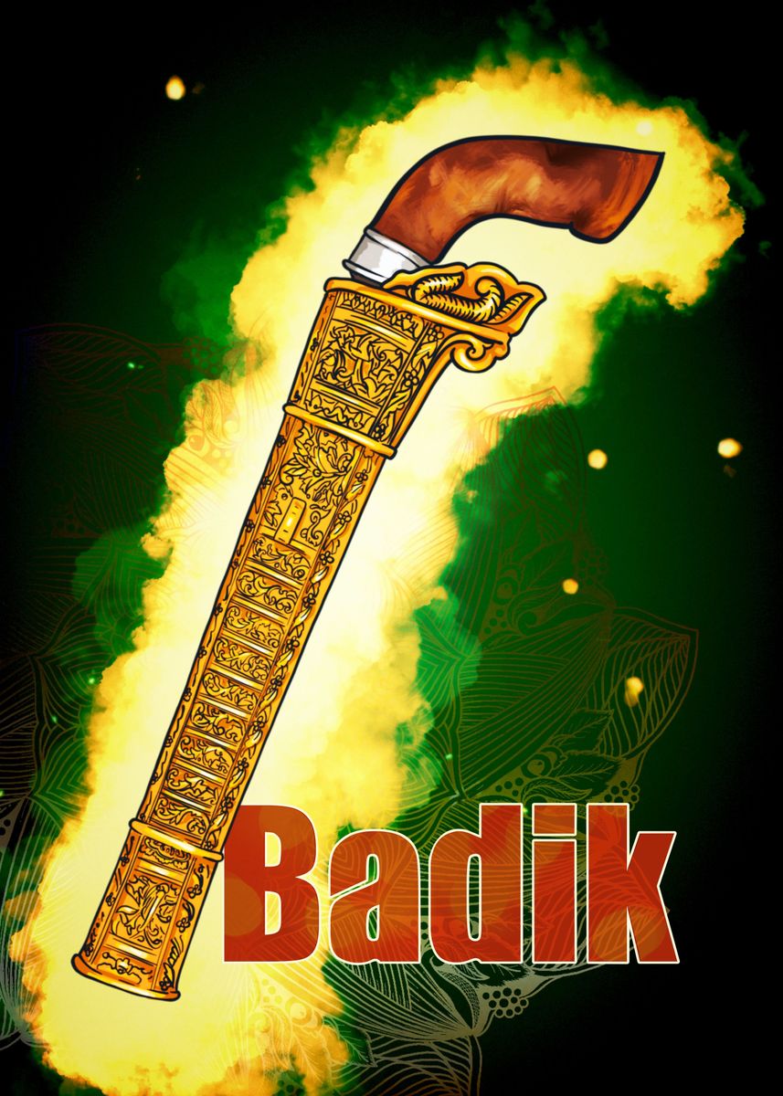 'Badik Green' Poster, picture, metal print, paint by Uunk Jenggot ...