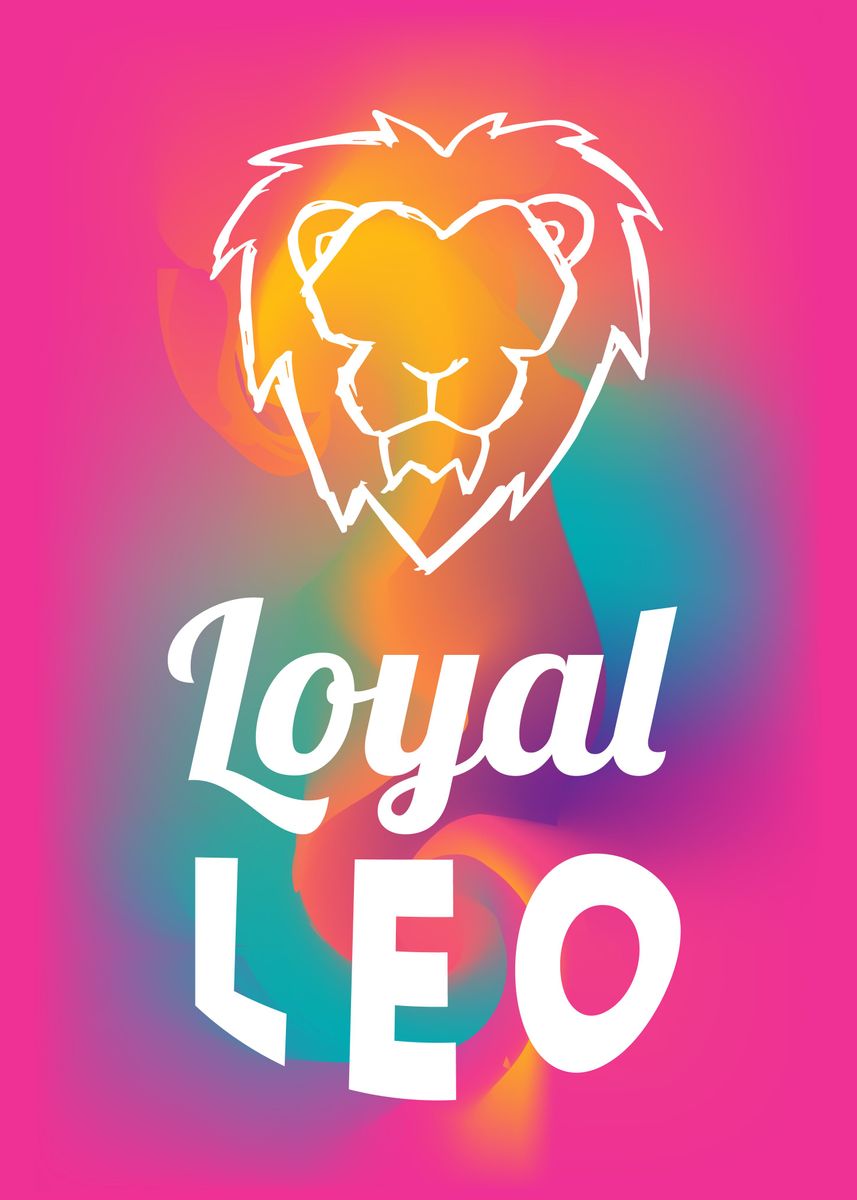 'Loyal Leo 3' Poster, picture, metal print, paint by Maricris M | Displate