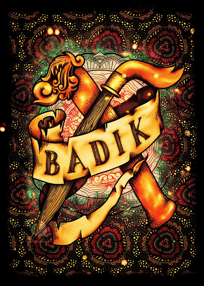 'Badik Yellow Aura ' Poster, picture, metal print, paint by Uunk ...