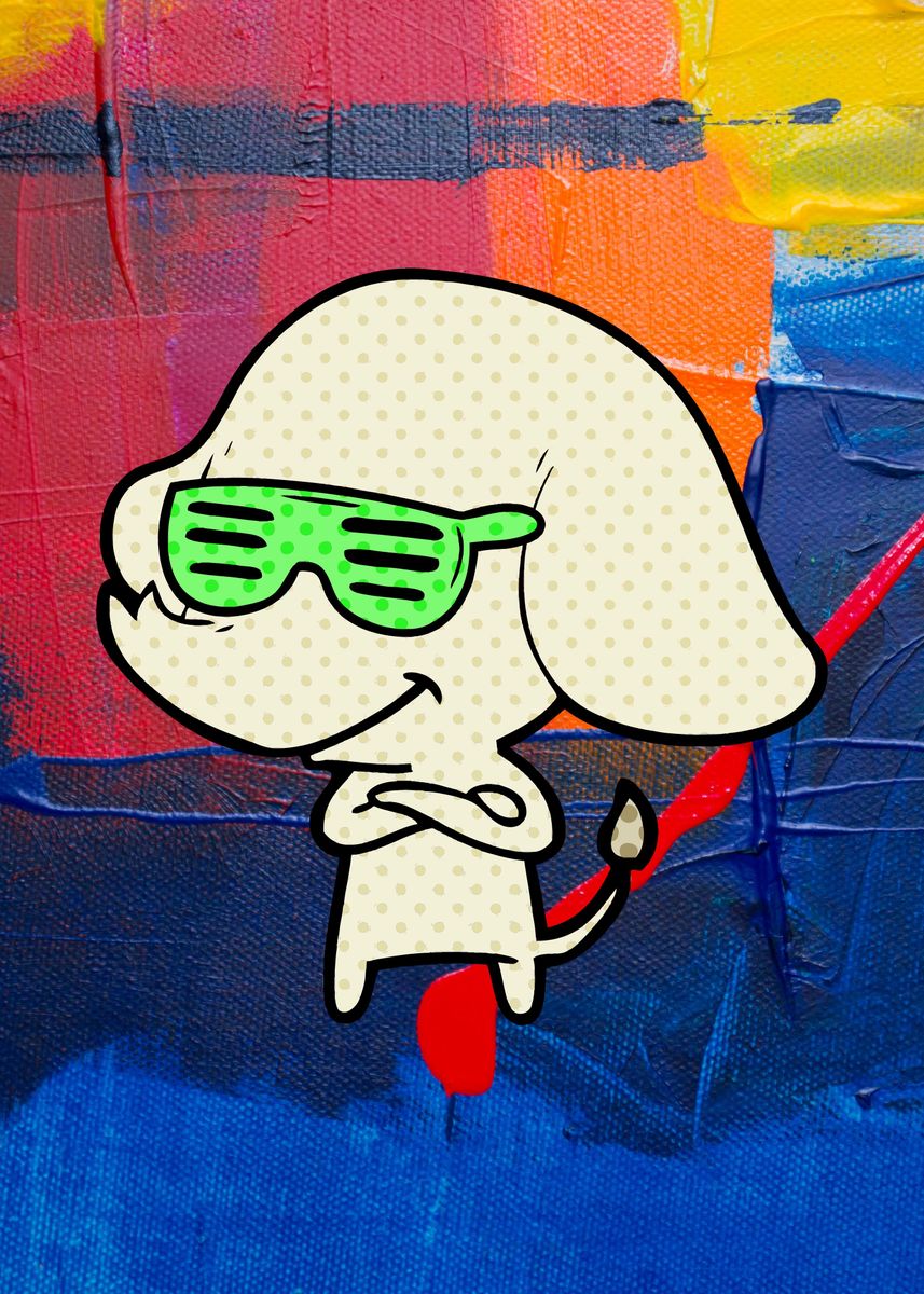 'I Am So Cool Doggy' Poster, picture, metal print, paint by Rumaiz ...