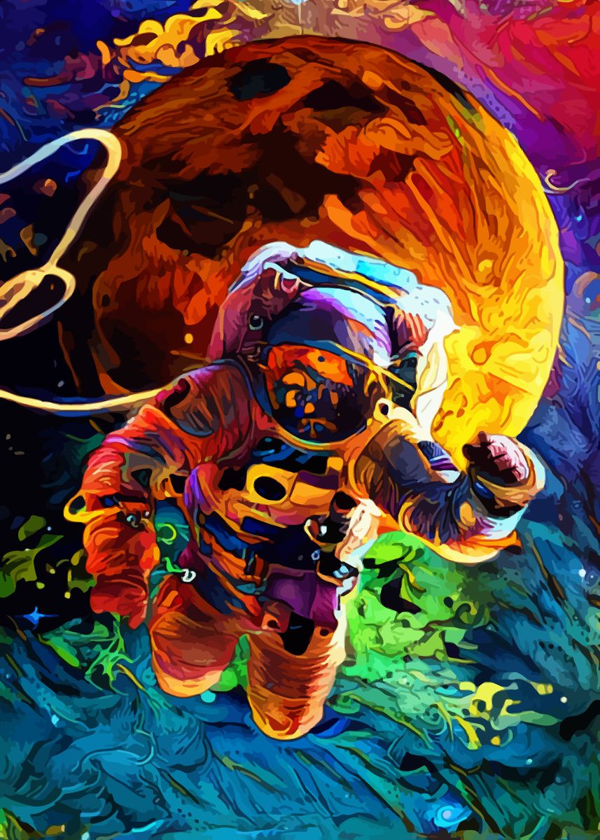 'Mars' Poster, picture, metal print, paint by surreal wall art | Displate