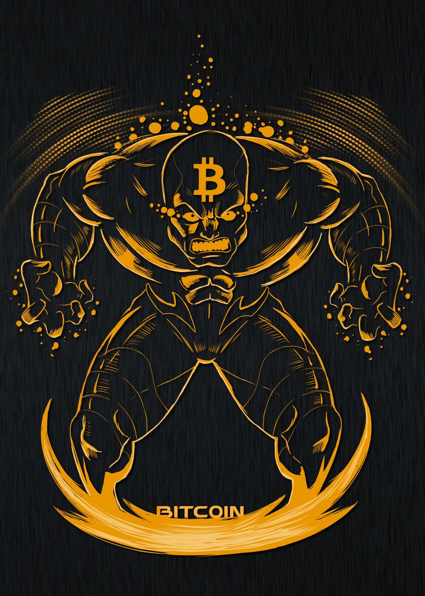 'Crypto Heroes Bitcoin' Poster by David Keener | Displate