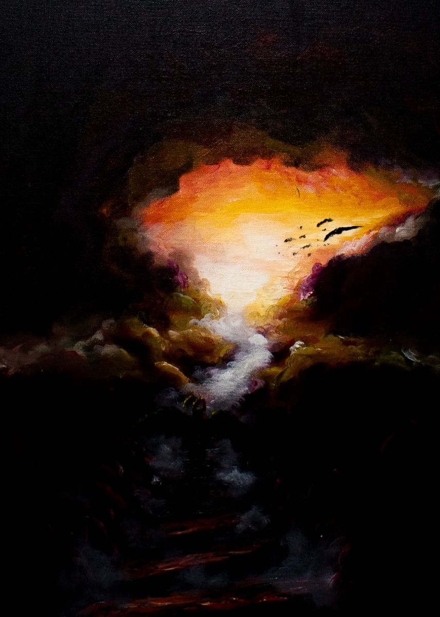 'Way out of hell' Poster, picture, metal print, paint by Lenning | Displate