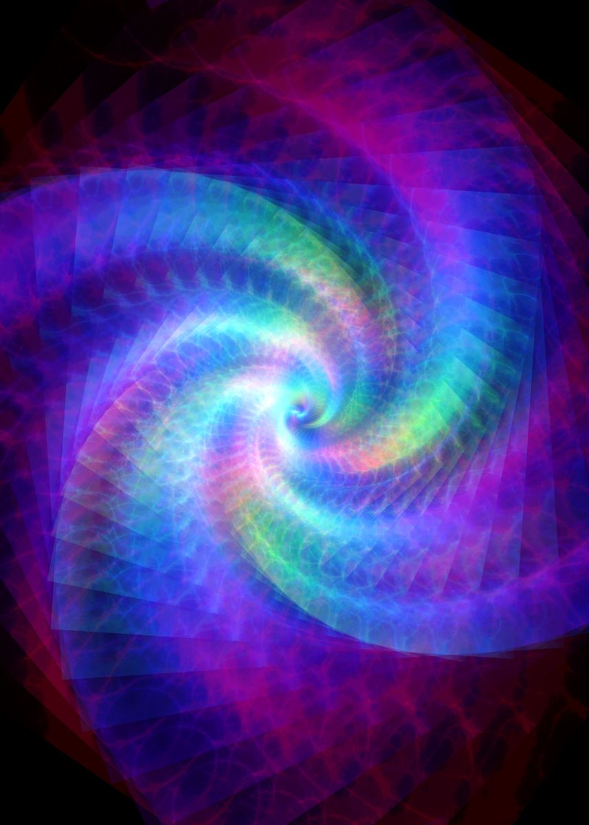 'Psychedelic whirlwind' Poster by | Displate