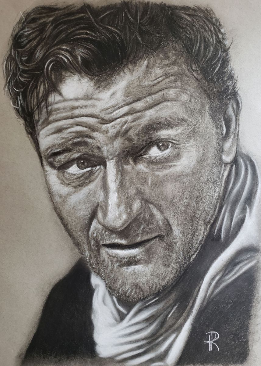 'John Wayne Portrait' Poster by The Art Crate | Displate
