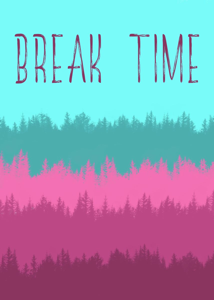 'Break Time' Poster, picture, metal print, paint by Nathaniel Pettey ...