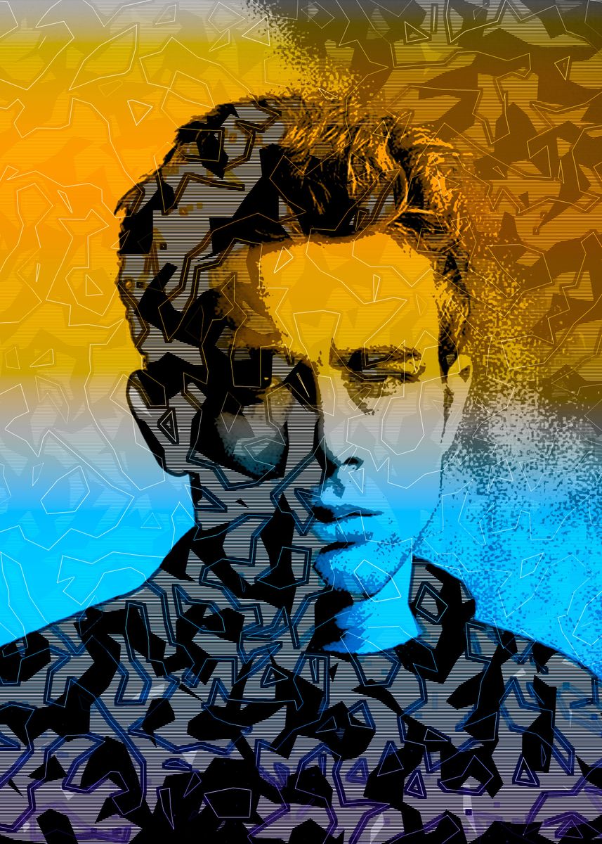 'J Dean retro art' Poster, picture, metal print, paint by PrintstaBee ...