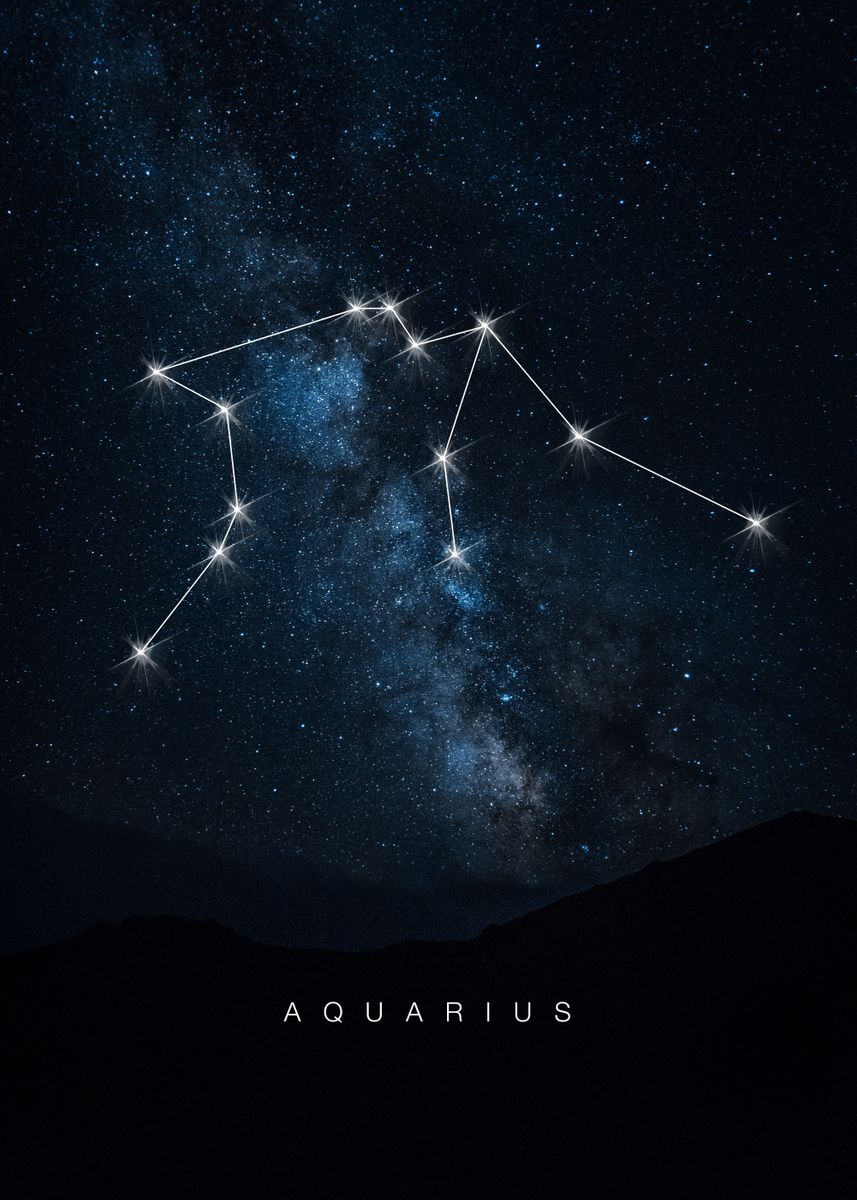 'Aquarius' Poster, picture, metal print, paint by Xavier Vieira | Displate