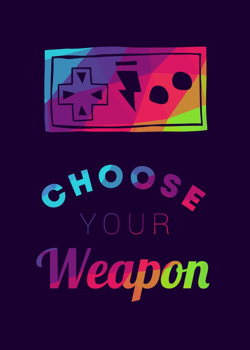 'Gaming Weapon 9' Poster, picture, metal print, paint by Maricris M ...