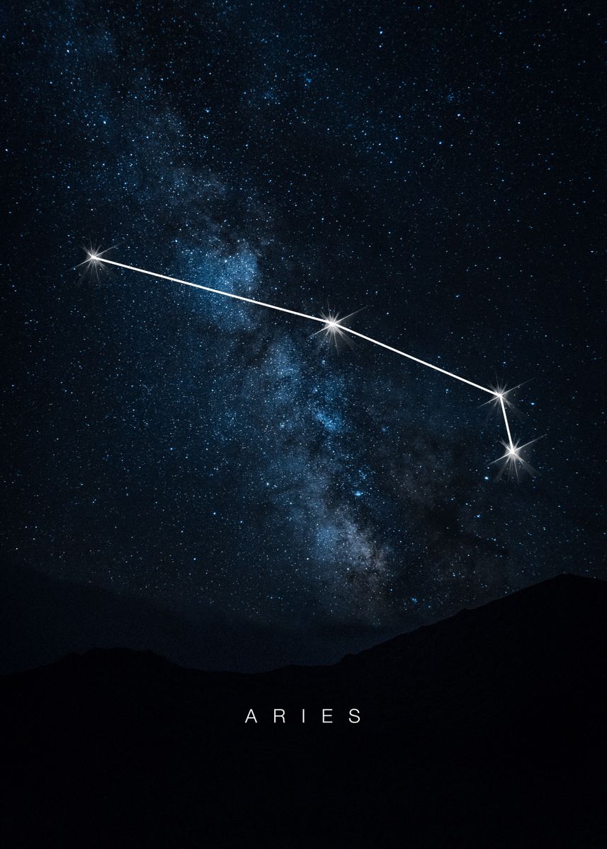 'Aries' Poster, picture, metal print, paint by Xavier Vieira | Displate