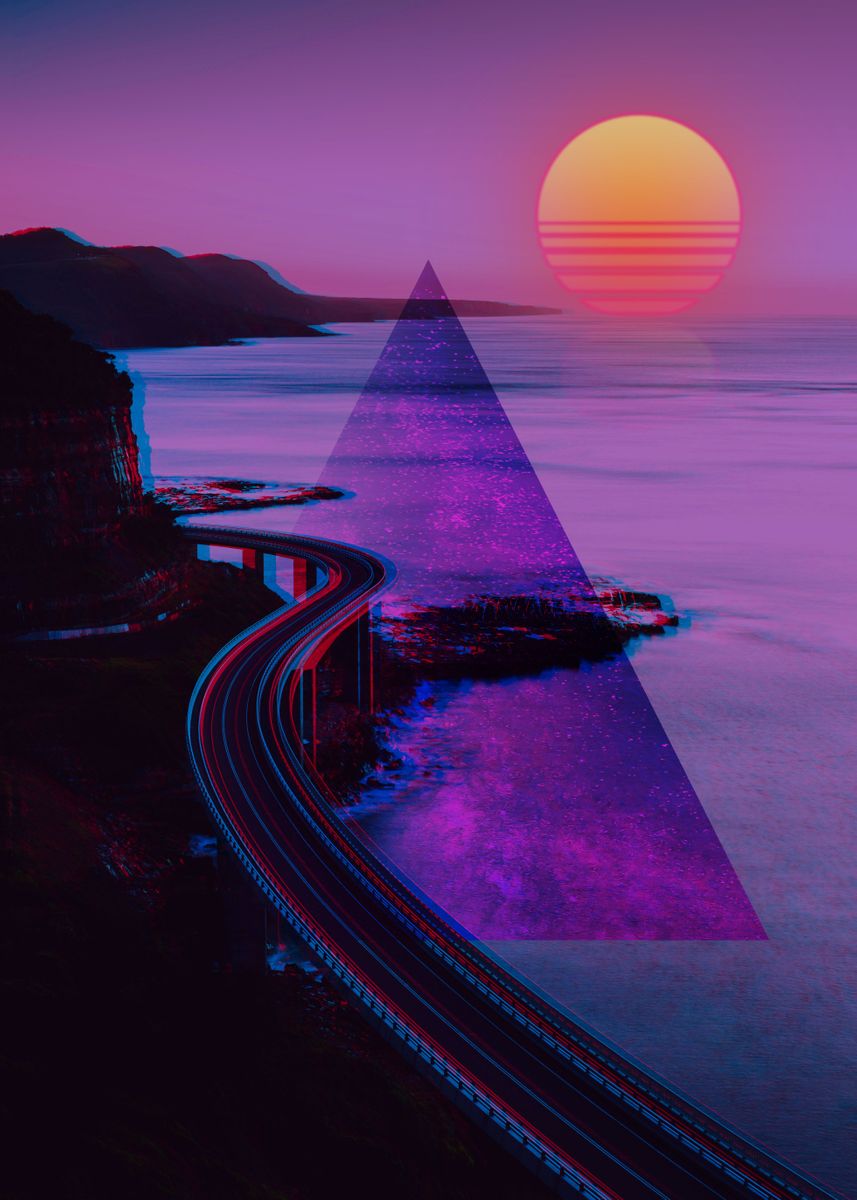 'Aether Landscape' Poster by pithc | Displate