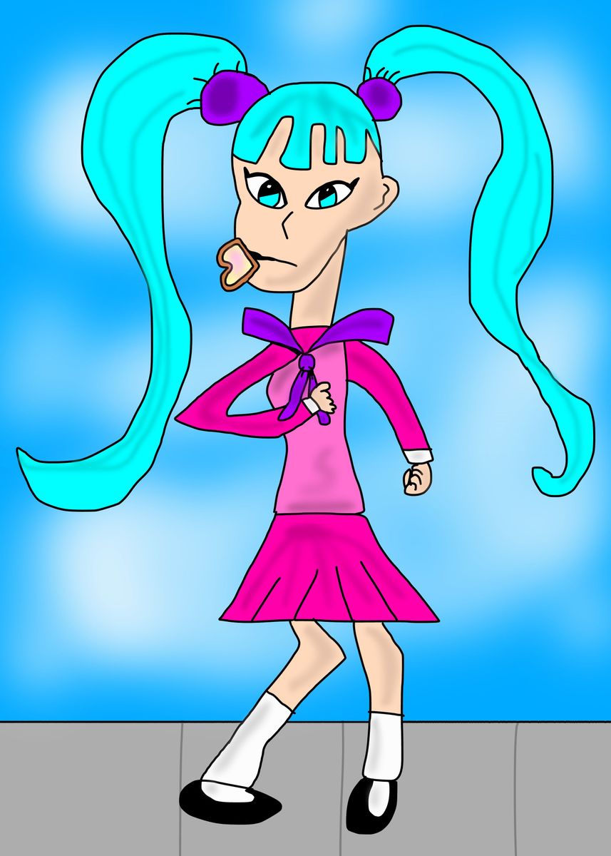 'Late Schoolgirl' Poster, picture, metal print, paint by Cathryn Paulus ...