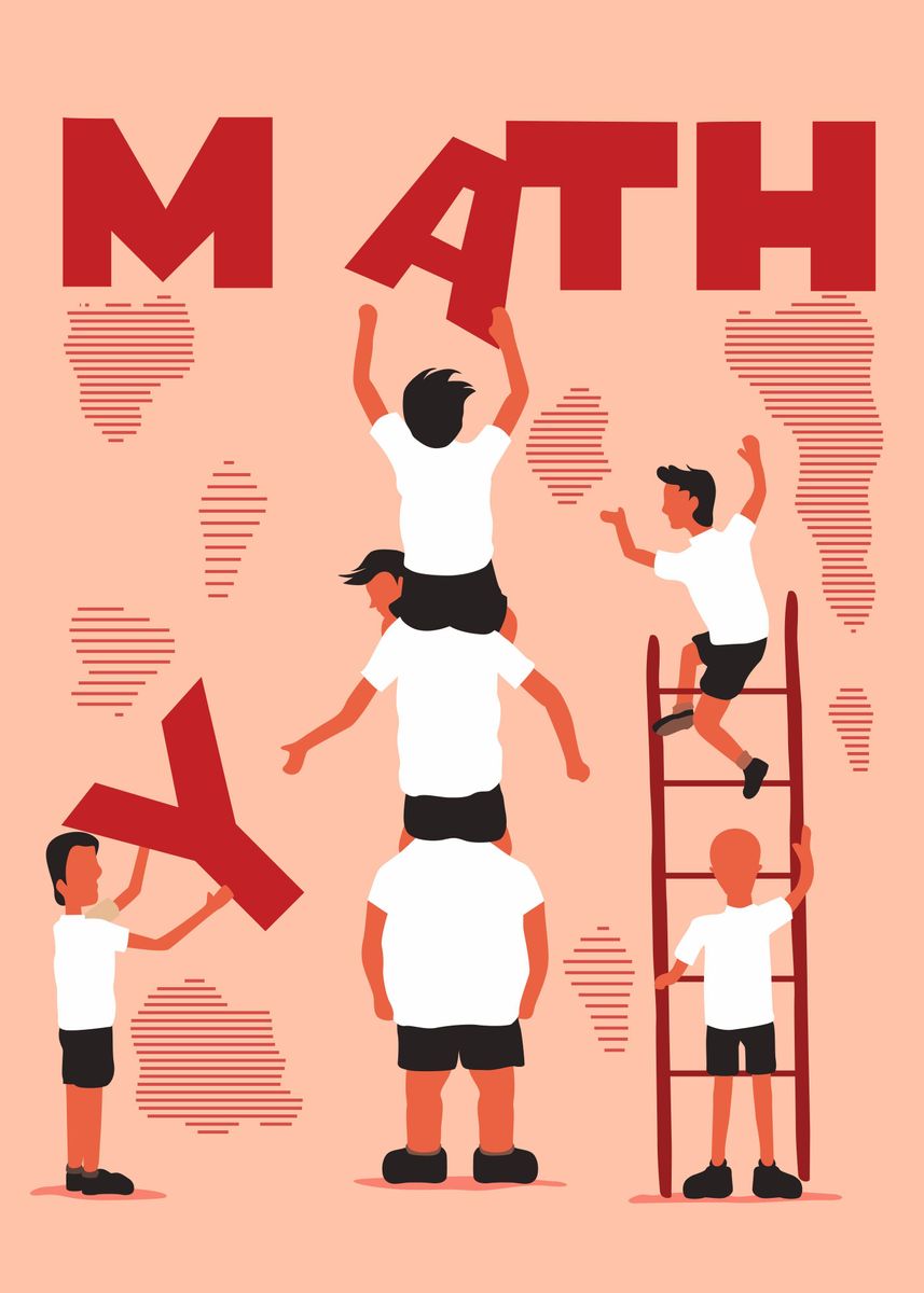 'Math is myth' Poster, picture, metal print, paint by Tafiz Store ...