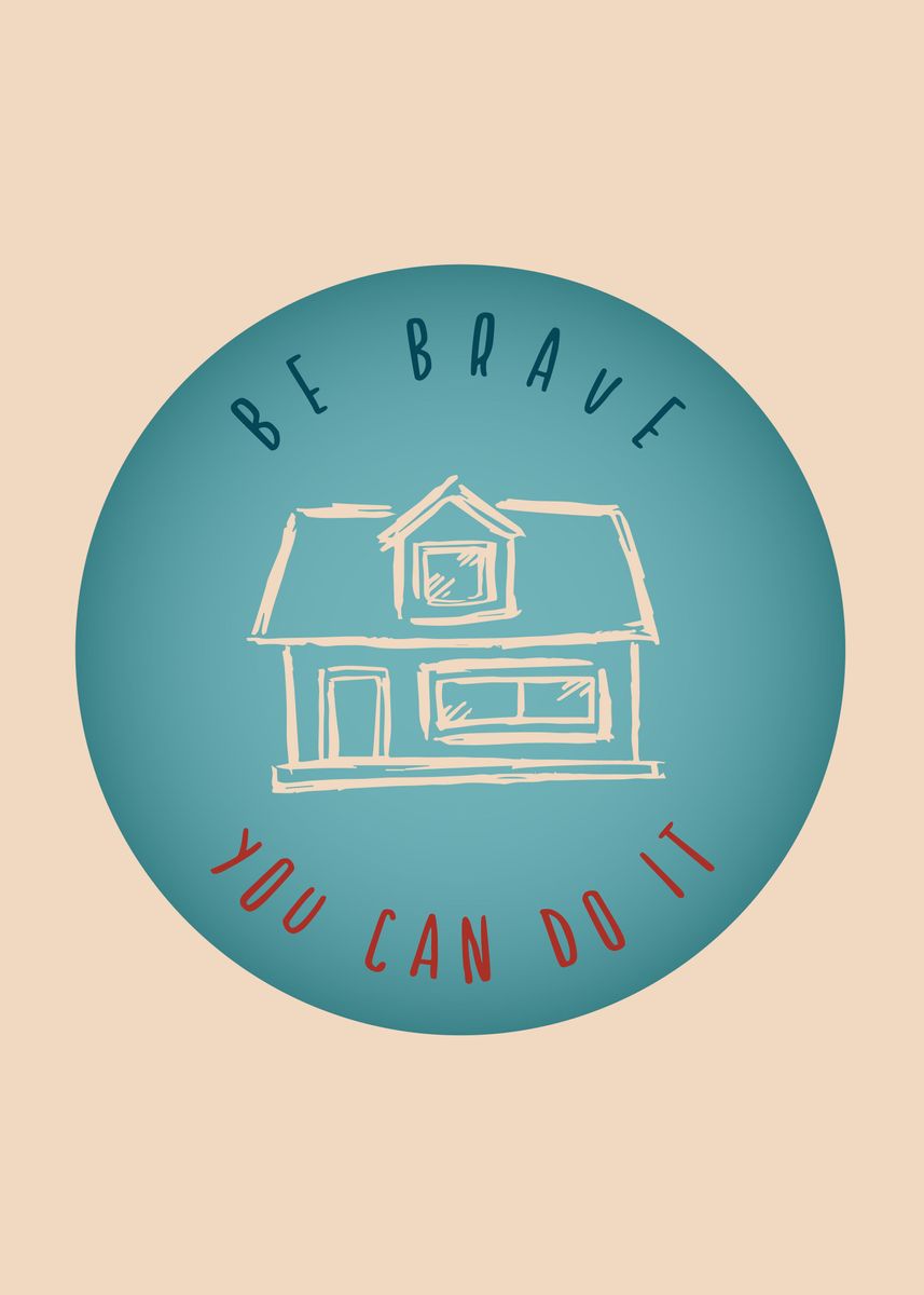 'Vintage Brave House 4' Poster, picture, metal print, paint by Maricris ...