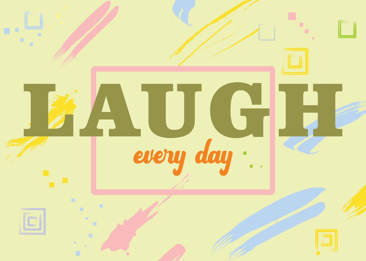 'Laugh' Poster by David Cipriano | Displate