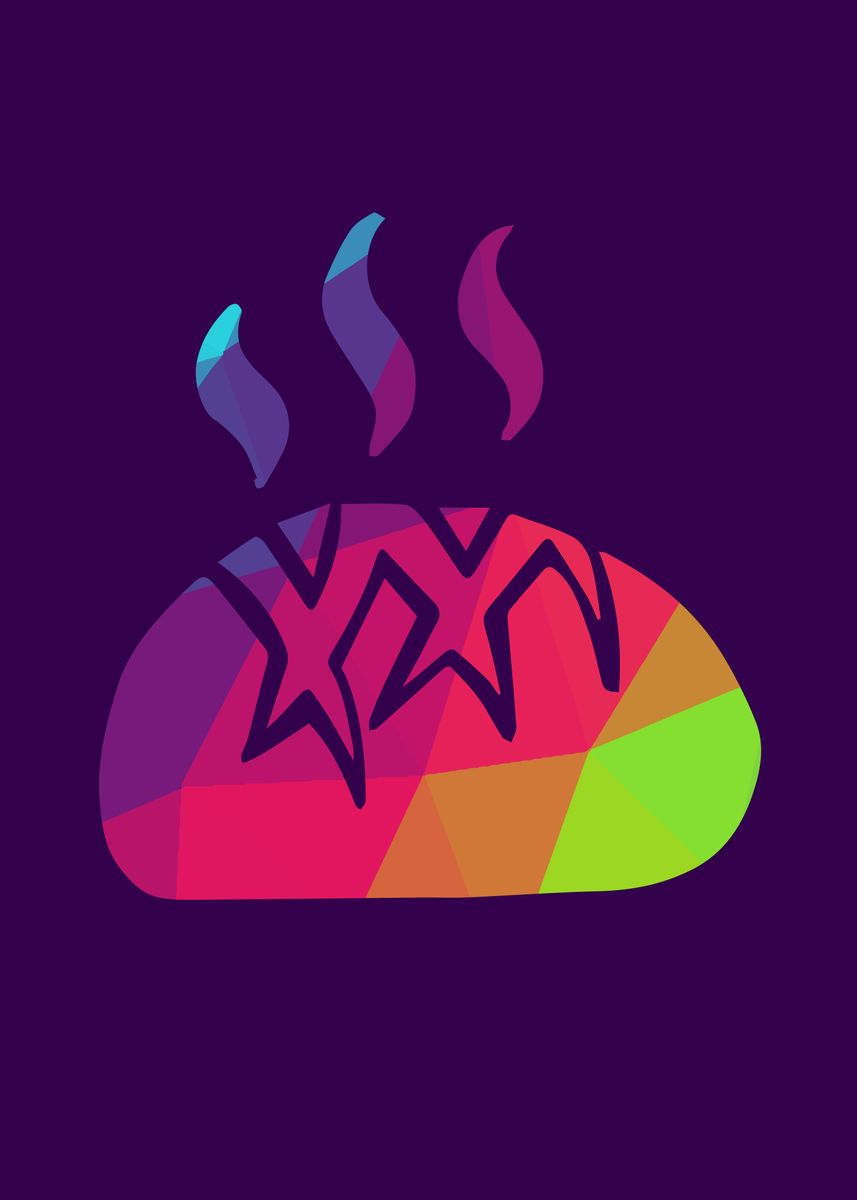 'Rainbow Bread 10' Poster, picture, metal print, paint by Maricris M ...