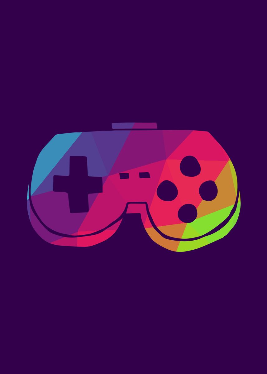 'Rainbow Gaming 2' Poster, picture, metal print, paint by Maricris M ...