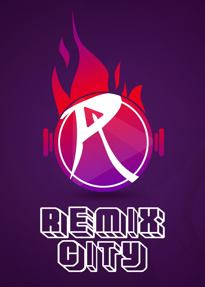 'Remix City' Poster by Abd El-Rahman Mahmoud | Displate