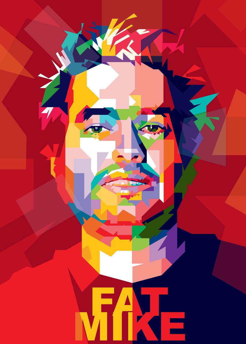 'Fat Mike' Poster, picture, metal print, paint by Barnawi Madjiani ...