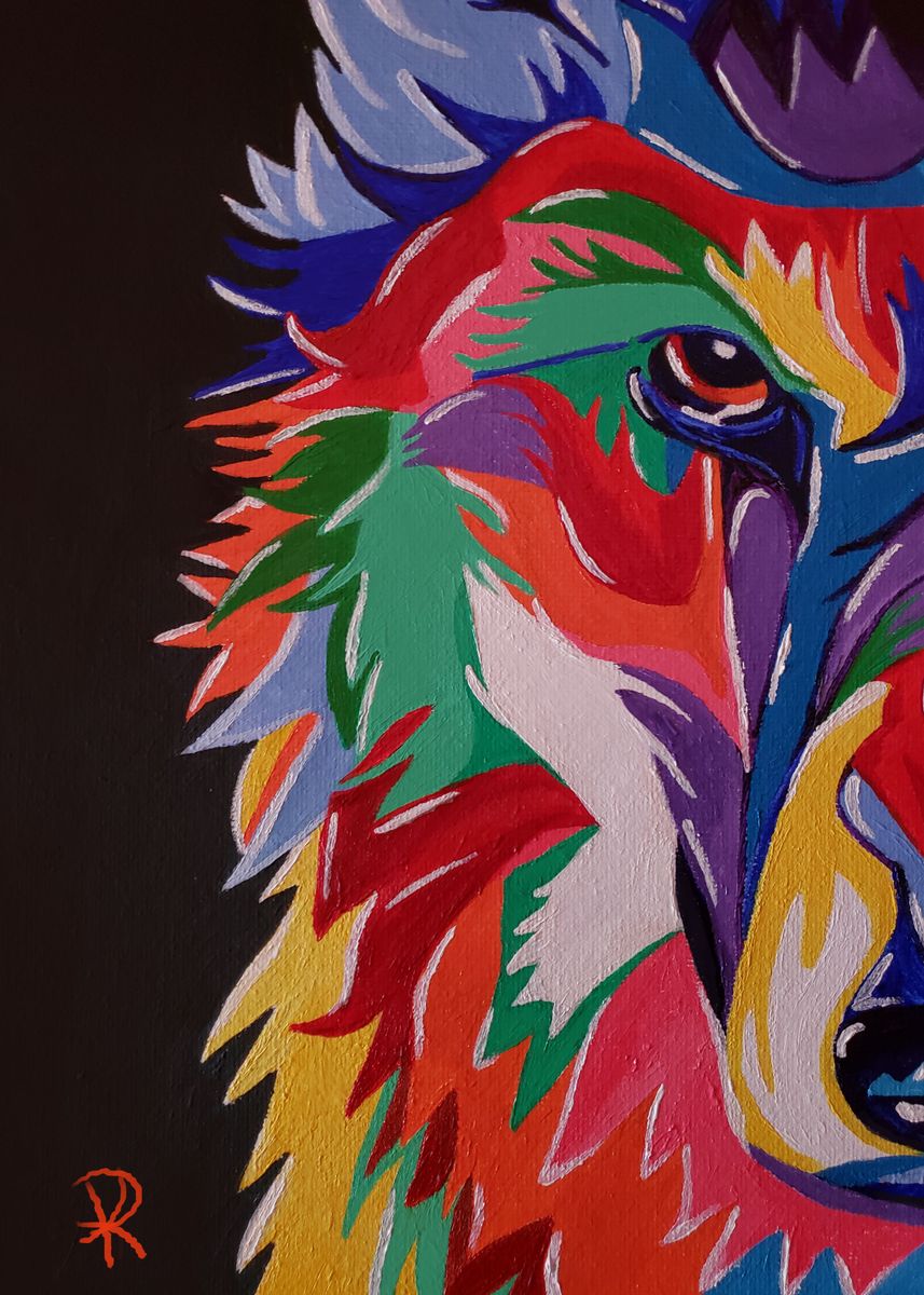 'Abstract Wolf' Poster by The Art Crate | Displate