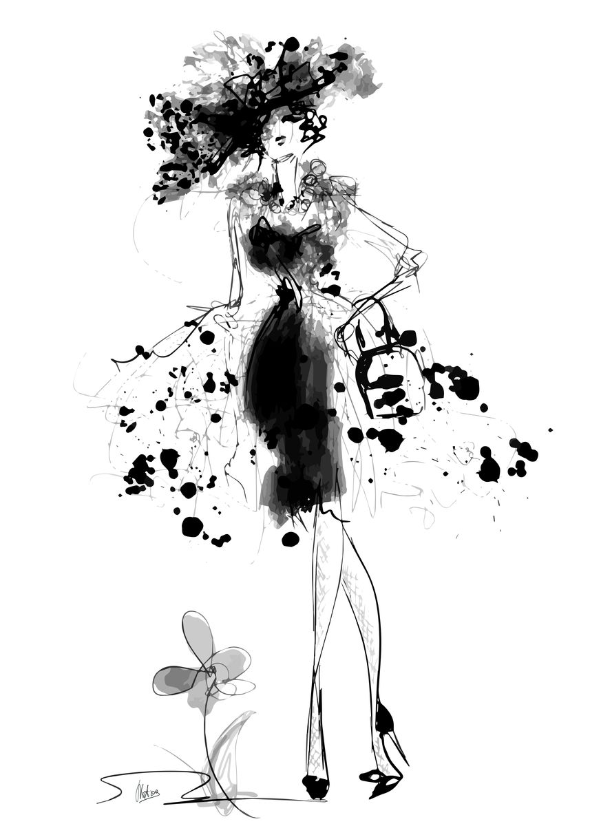 'Glamour ' Poster, picture, metal print, paint by Natxa | Displate