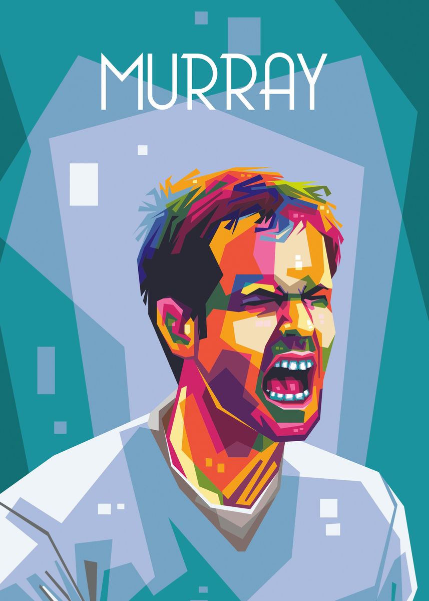 'Andy Murray' Poster, picture, metal print, paint by Jack | Displate