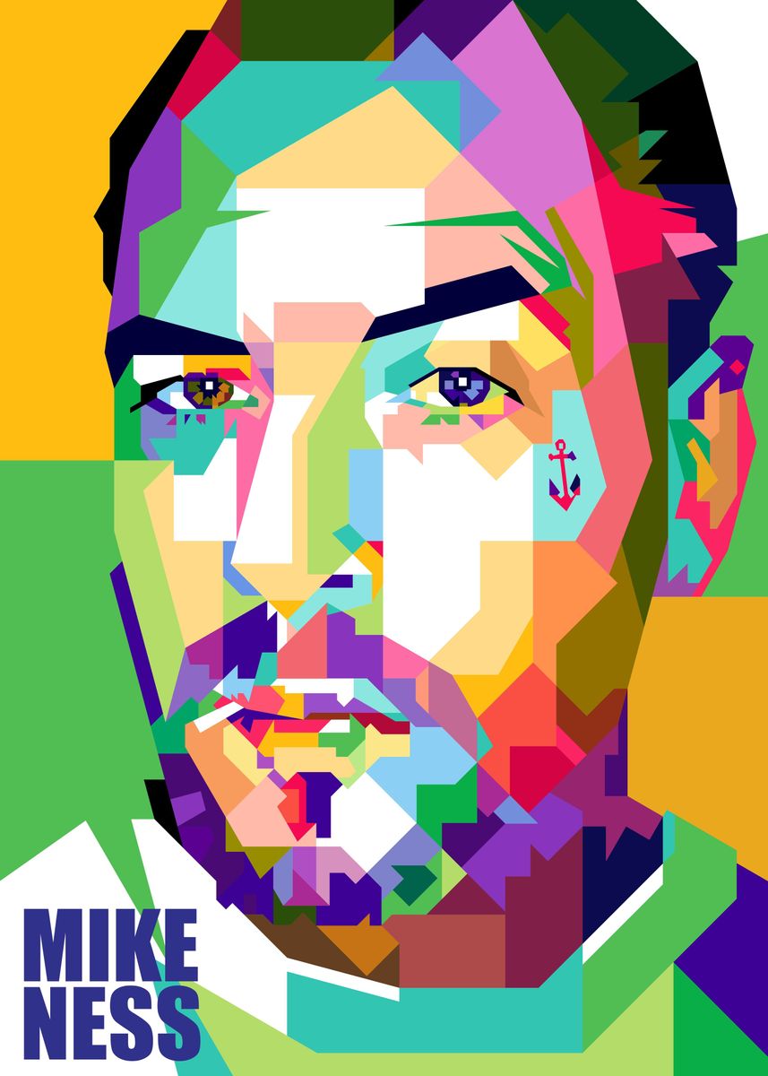 'Mike Ness' Poster, picture, metal print, paint by Barnawi Madjiani ...