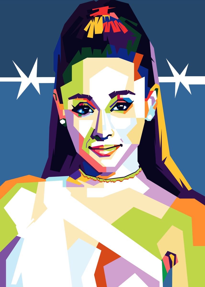 'Ariana Grade Wpap PopArt' Poster, picture, metal print, paint by Defi ...