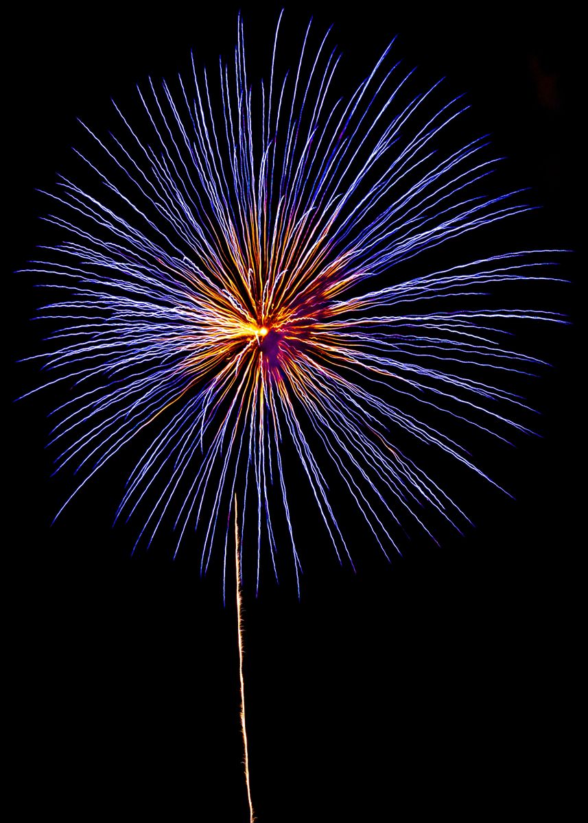 'Firework' Poster, picture, metal print, paint by Olek | Displate