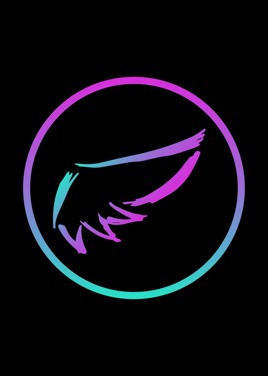 'Neon Wings 15' Poster, picture, metal print, paint by Maricris M ...