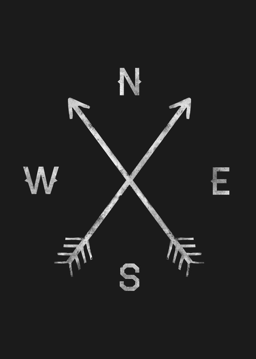 'Compass' Poster, picture, metal print, paint by Zach Terrell | Displate