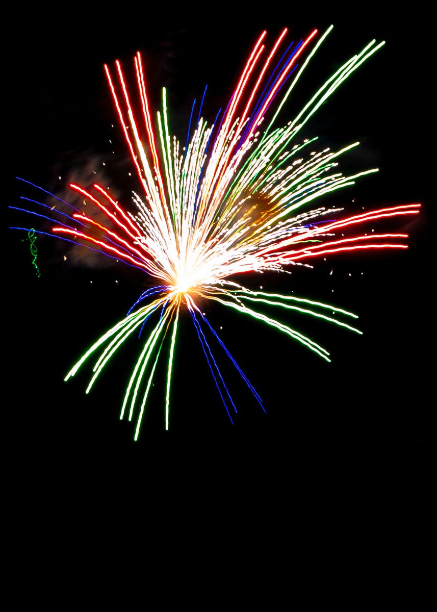 'Firework' Poster, picture, metal print, paint by Olek | Displate
