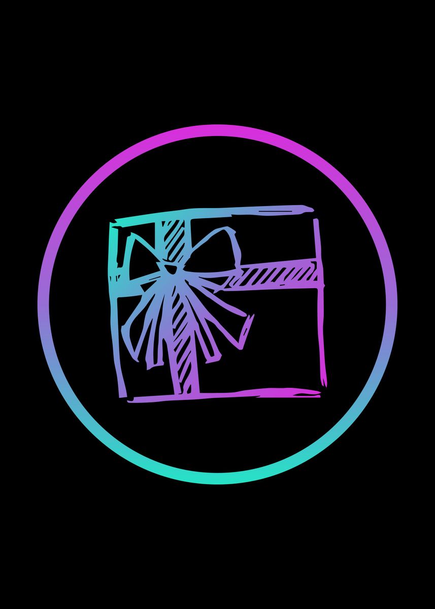 'Neon Holiday Gift 8' Poster by Maricris M | Displate