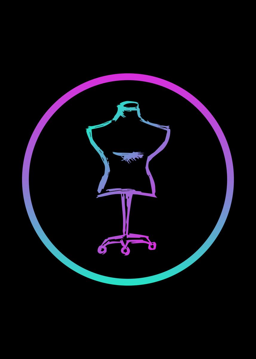 'Neon Mannequin 3' Poster, picture, metal print, paint by Maricris M ...