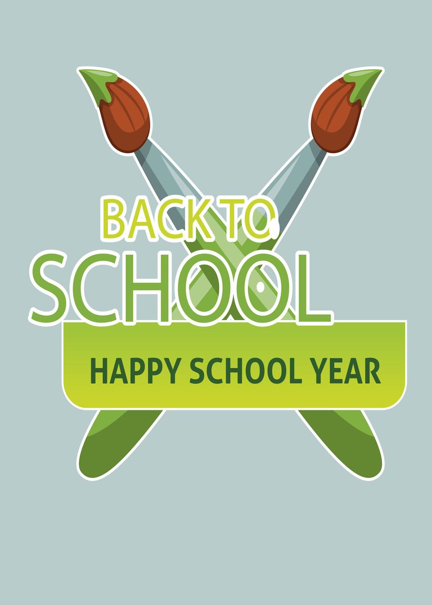 'Happy School Year' Poster by Overstyle Designs | Displate