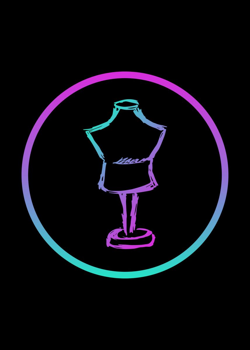 'Neon Mannequin 4' Poster, picture, metal print, paint by Maricris M ...