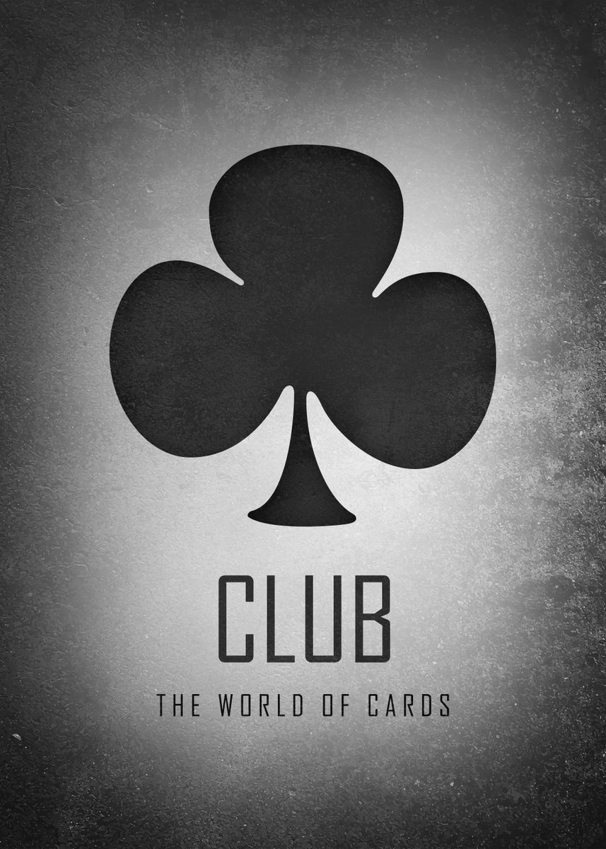 'Club White' Poster, picture, metal print, paint by BB Design | Displate