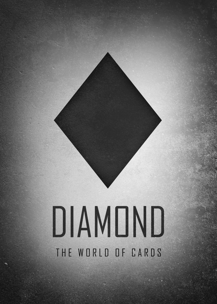 'Diamond White' Poster, picture, metal print, paint by BB Design | Displate