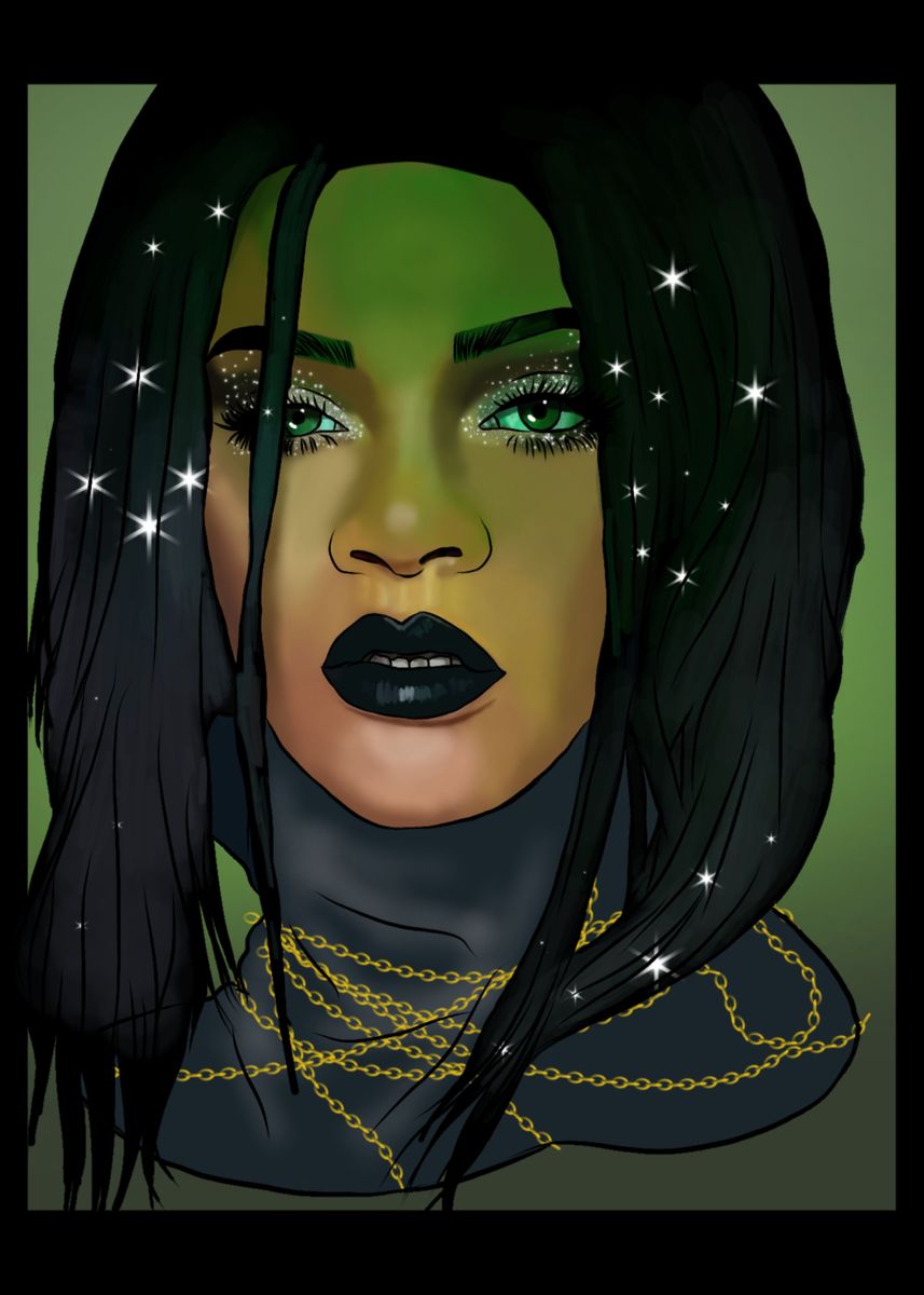 'QUEEN RIRI POP ART' Poster, picture, metal print, paint by ArtiSoul ...