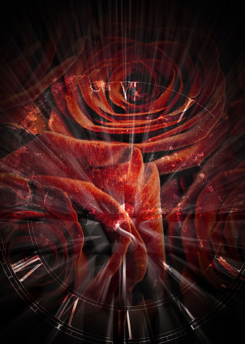 'Latin Roses' Poster, picture, metal print, paint by Bruce Rolff | Displate