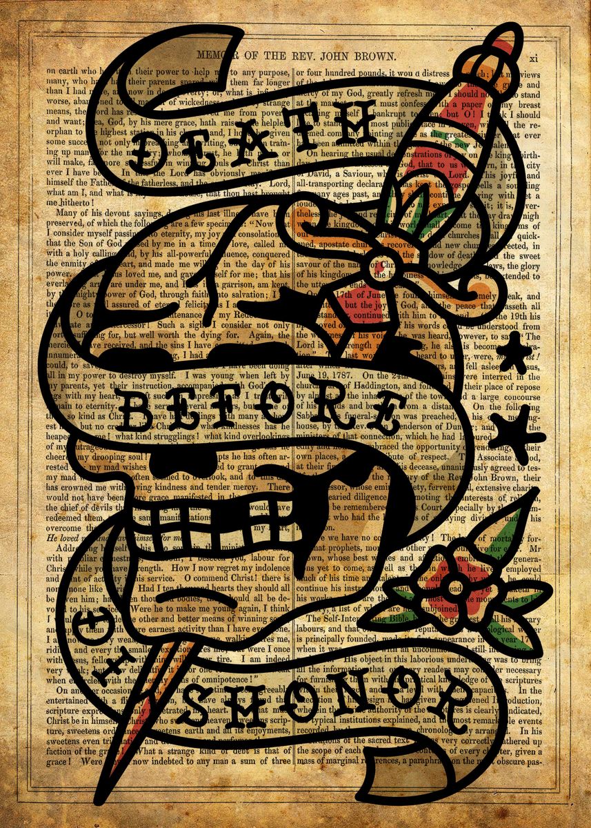 'Death before dishonour' Poster, picture, metal print, paint by DD ART ...