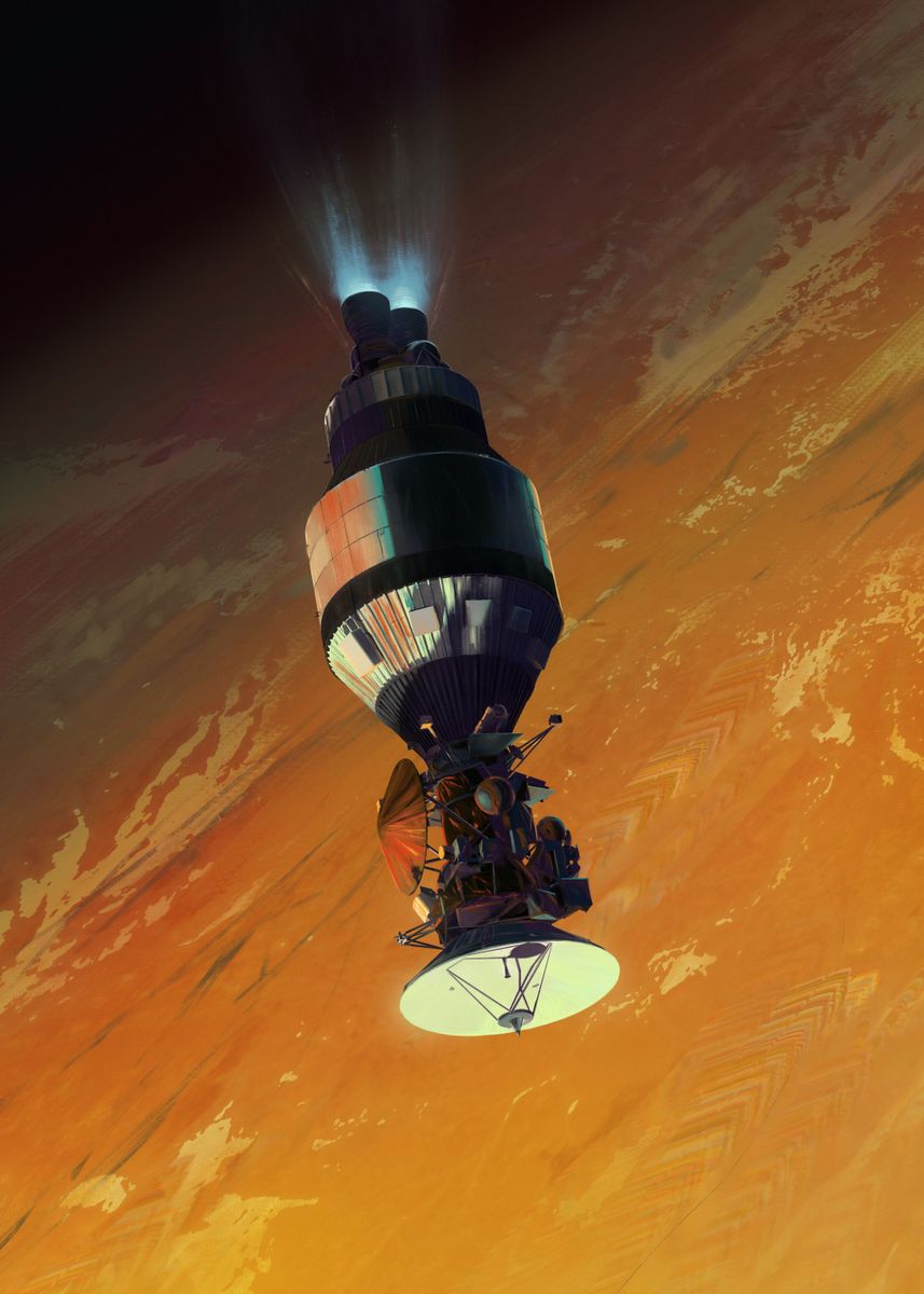 'Cassini Launch' Poster, picture, metal print, paint by Maciej Rebisz ...