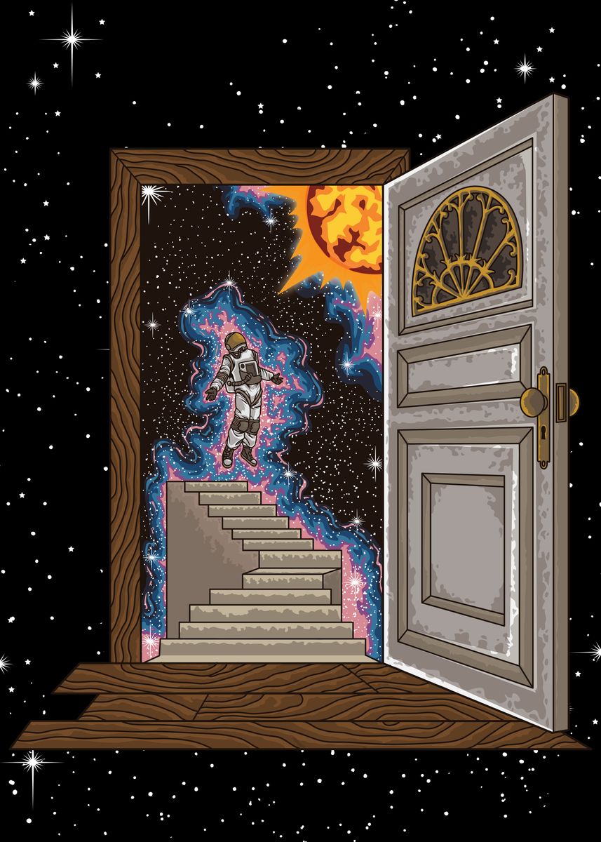 'Door To Another Universe' Poster by Anziehend | Displate