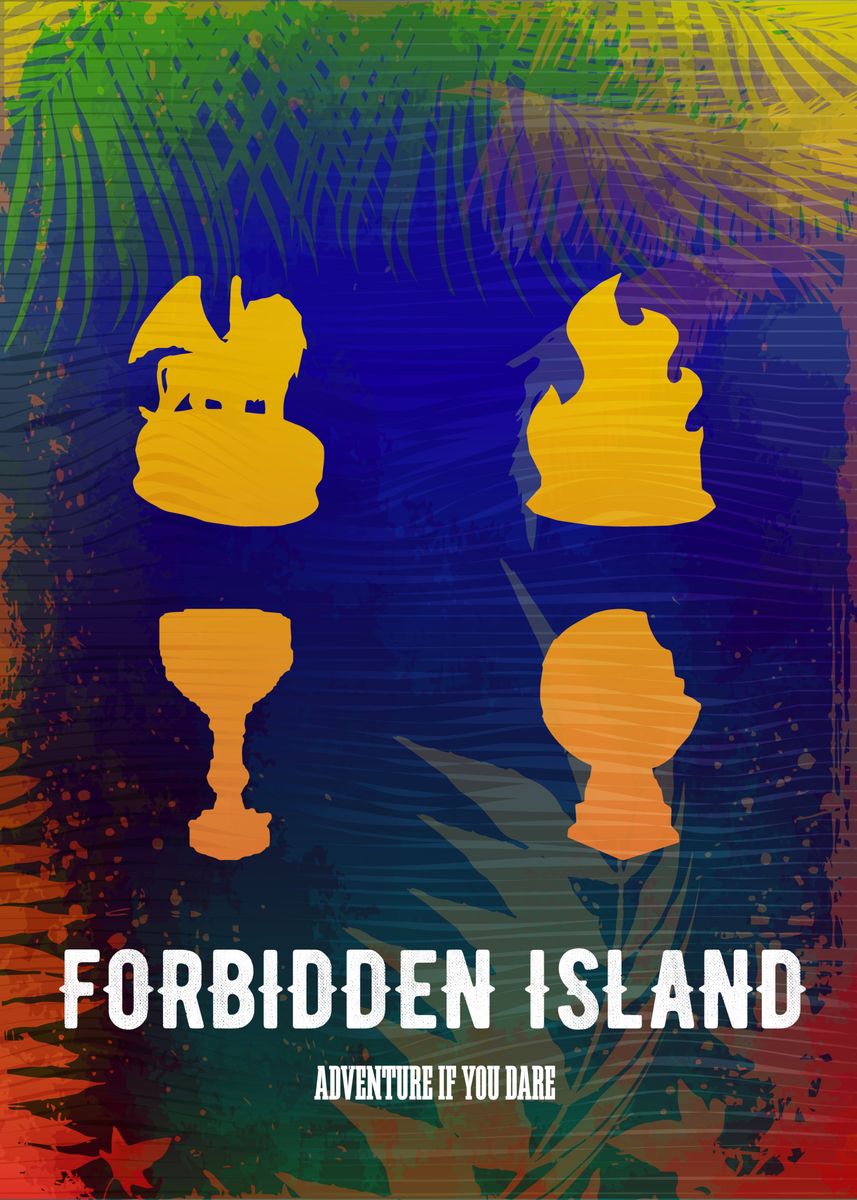 'Forbidden Island ' Poster, picture, metal print, paint by Meeple ...