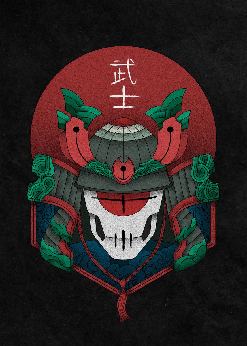 'Samurai poster' Poster, picture, metal print, paint by Le Hoang | Displate