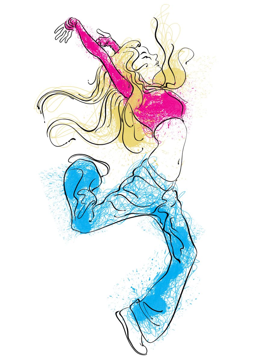 'Jazz Dancer Series 03' Poster, picture, metal print, paint by John ...