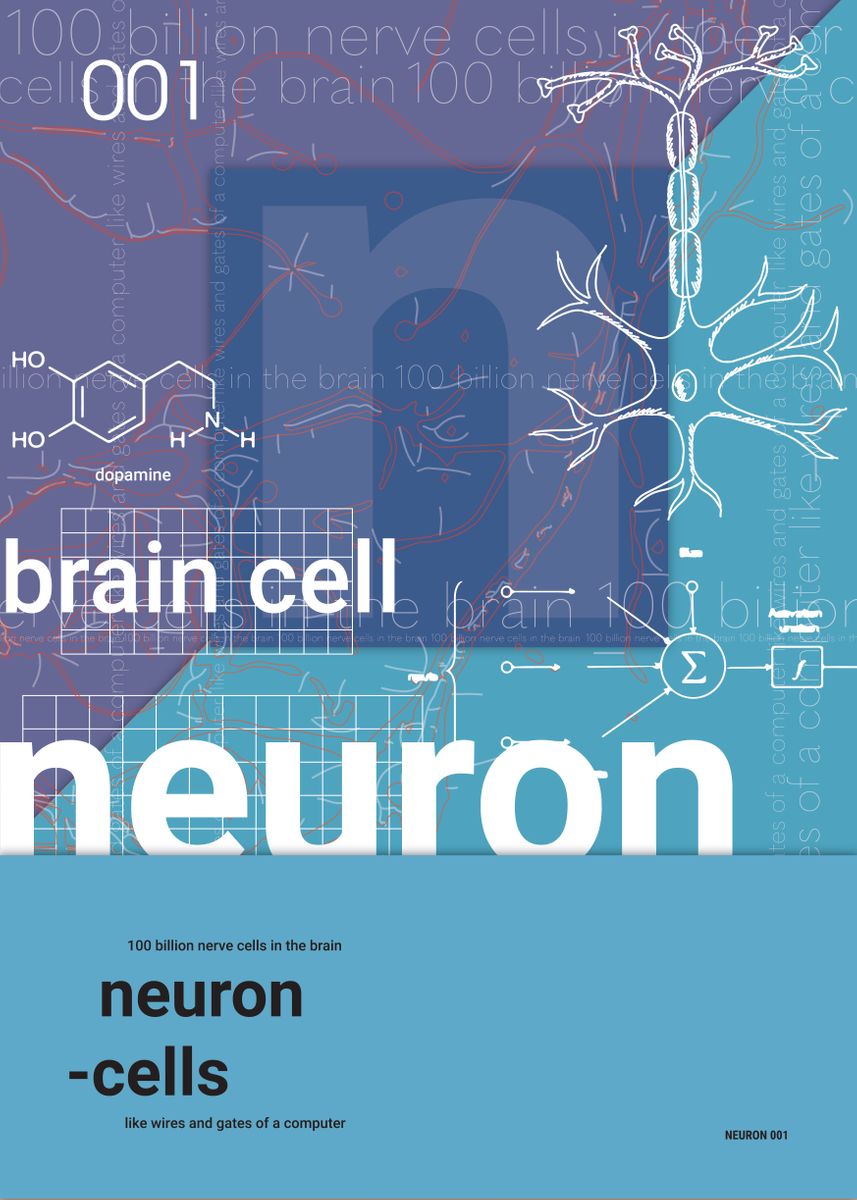 'The Neuron' Poster, picture, metal print, paint by Camden Barrows ...