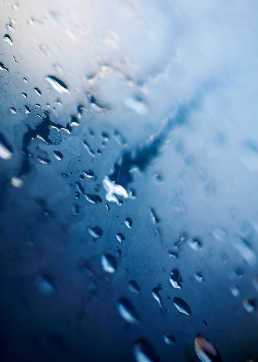 'Colorful rain droplets art' Poster, picture, metal print, paint by ...